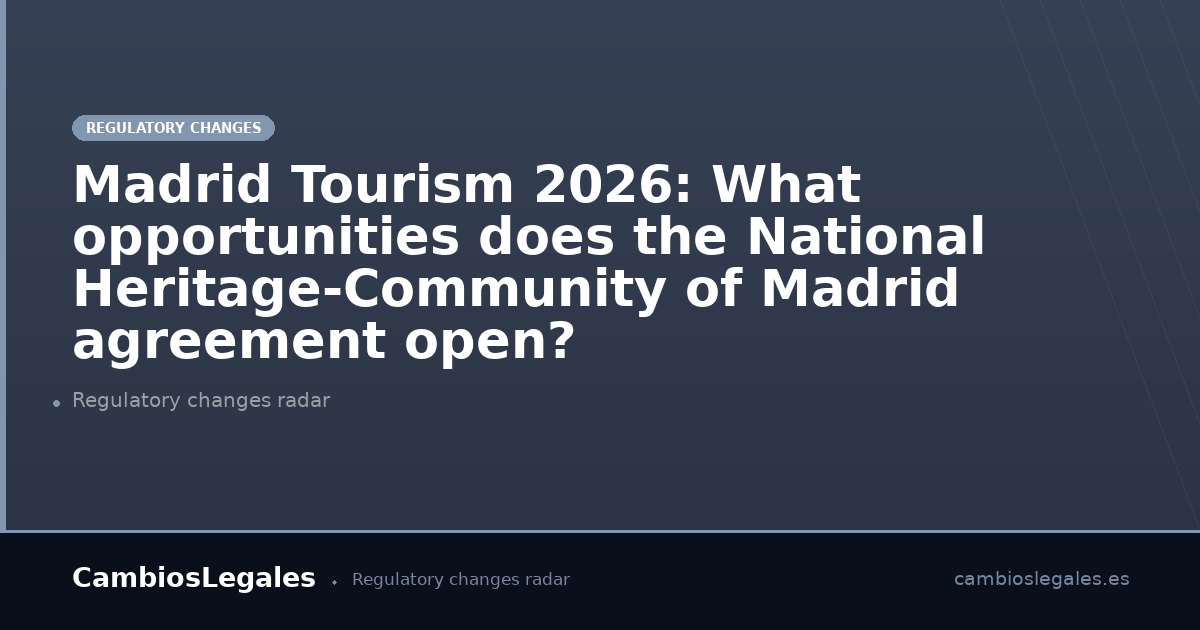 Madrid Tourism 2026: opportunities for the hospitality sector ...